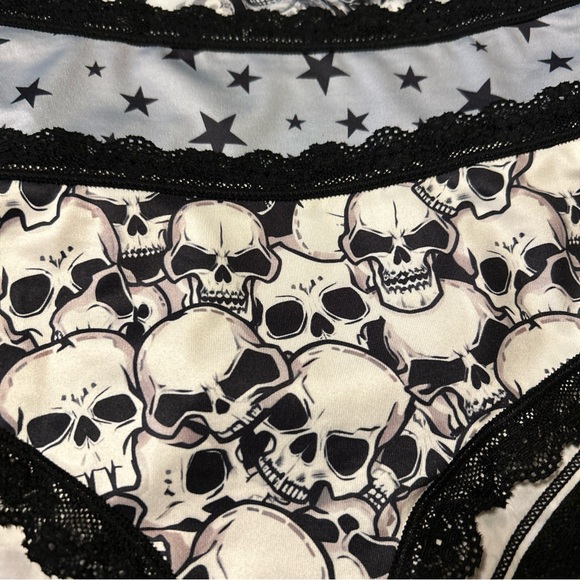 Morvia | Intimates & Sleepwear | Morvia 3pk Lace Trim Skater Goth Emo ...